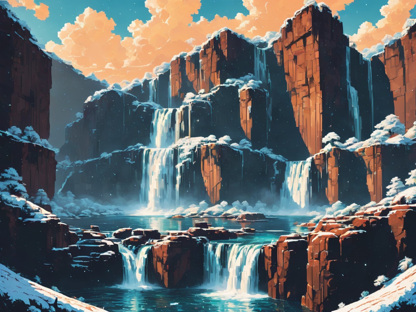 Solve It's falling down like a waterfall jigsaw puzzle online with 48 ...
