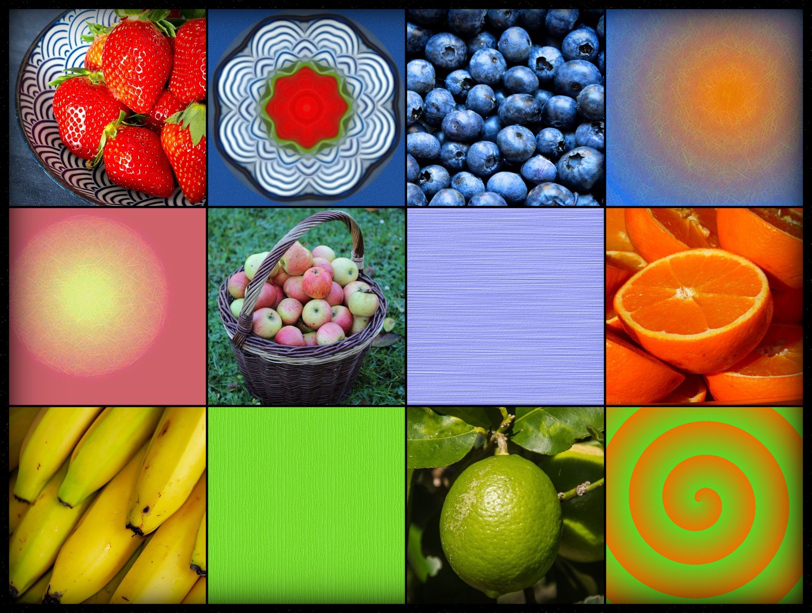 Solve Fruit Squares 1 jigsaw puzzle online with 88 pieces