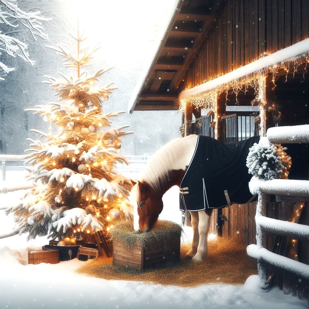 Solve Have a stable Christmas! jigsaw puzzle online with 121 pieces