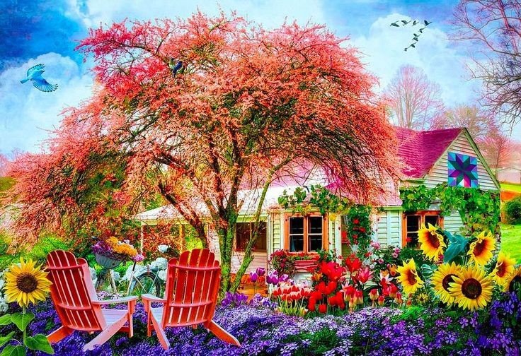 Solve Peace on the Weekend jigsaw puzzle online with 77 pieces