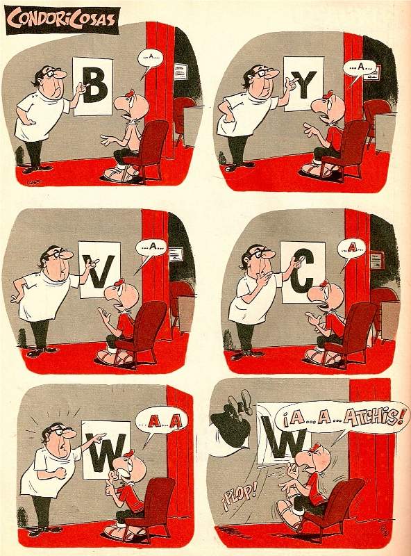 Solve Condorito Magazine (1965) Condoricosas ophthalmologist jigsaw ...