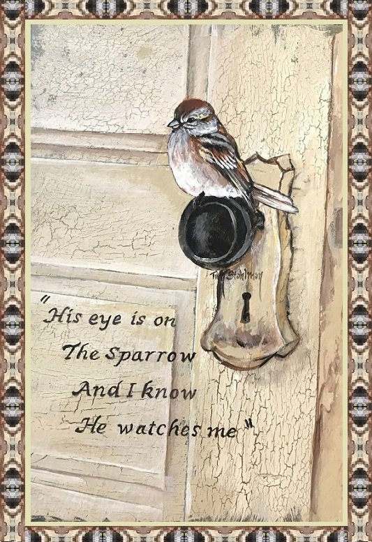 Solve His Eye is on the Sparrow jigsaw puzzle online with 96 pieces