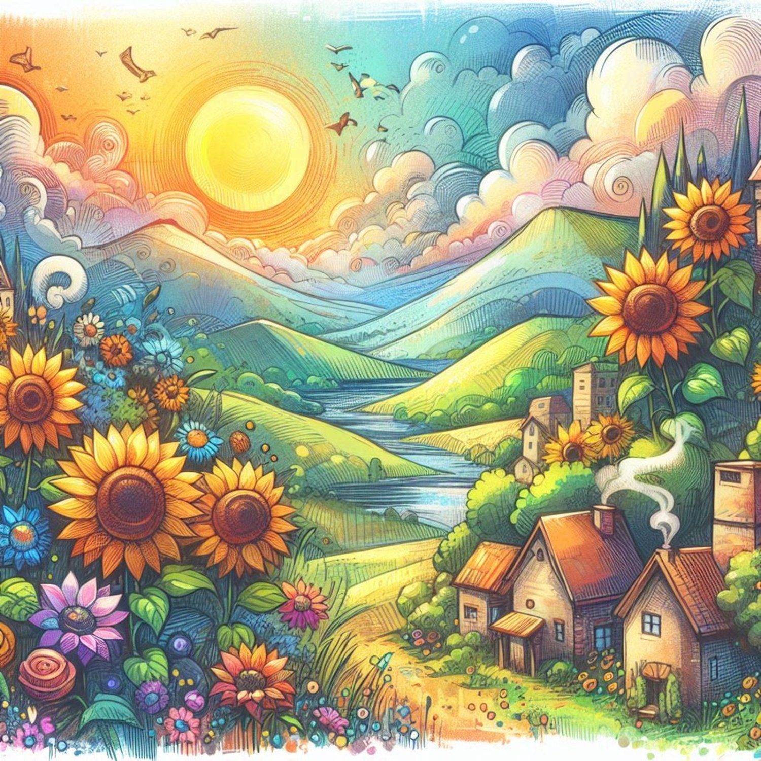 Solve Sunshine On My Shoulders (resizable 9 to 600 pieces) jigsaw ...