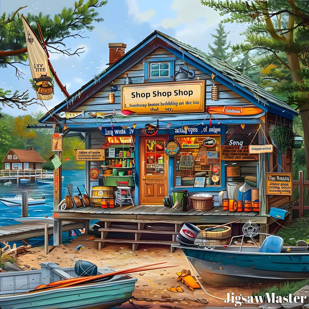 Solve PUZZLE - Shop Shop Shop Store jigsaw puzzle online with 81 pieces