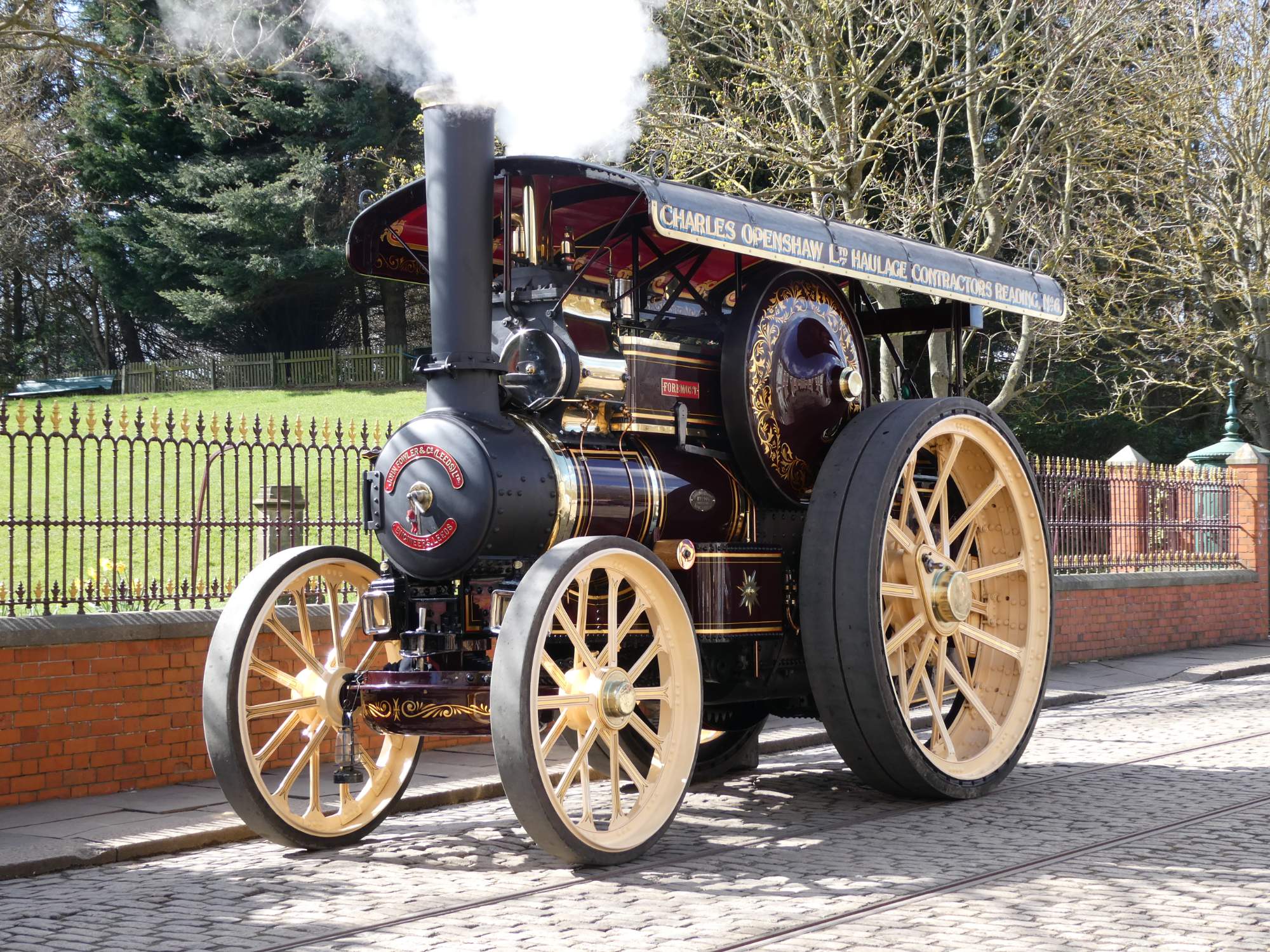 Solve 1911 Fowler Steam Road Locomotive "Foremost" jigsaw puzzle online ...