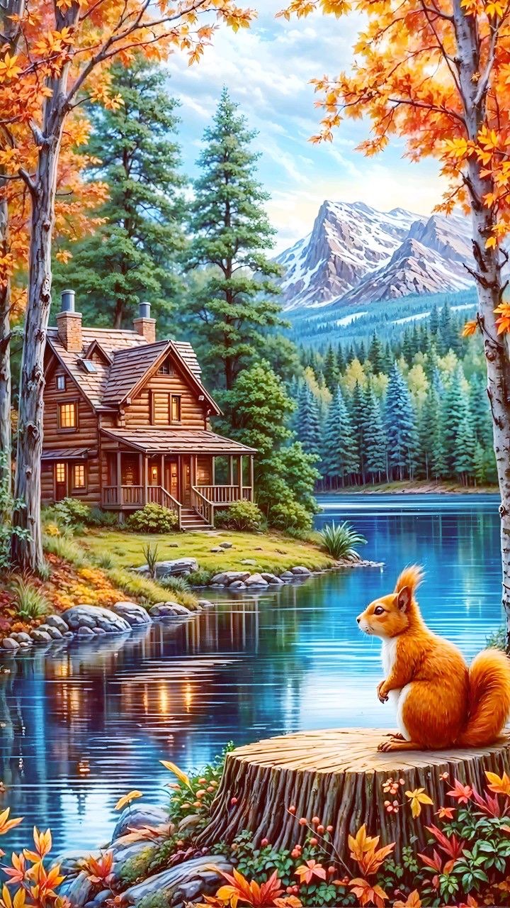 Solve Autumn Scenery jigsaw puzzle online with 40 pieces