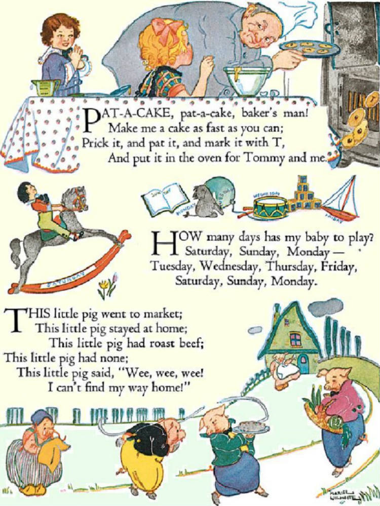 Solve Nursery Rhymes jigsaw puzzle online with 80 pieces