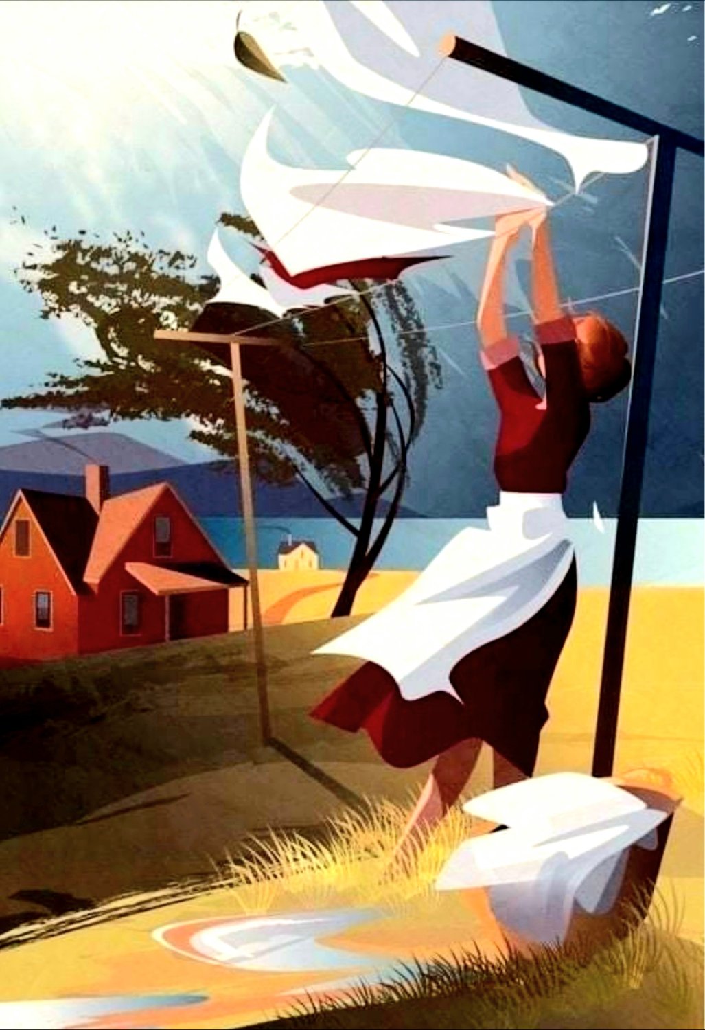 Jigsaw Puzzle | 70 pieces | A Windy Day | Jigidi