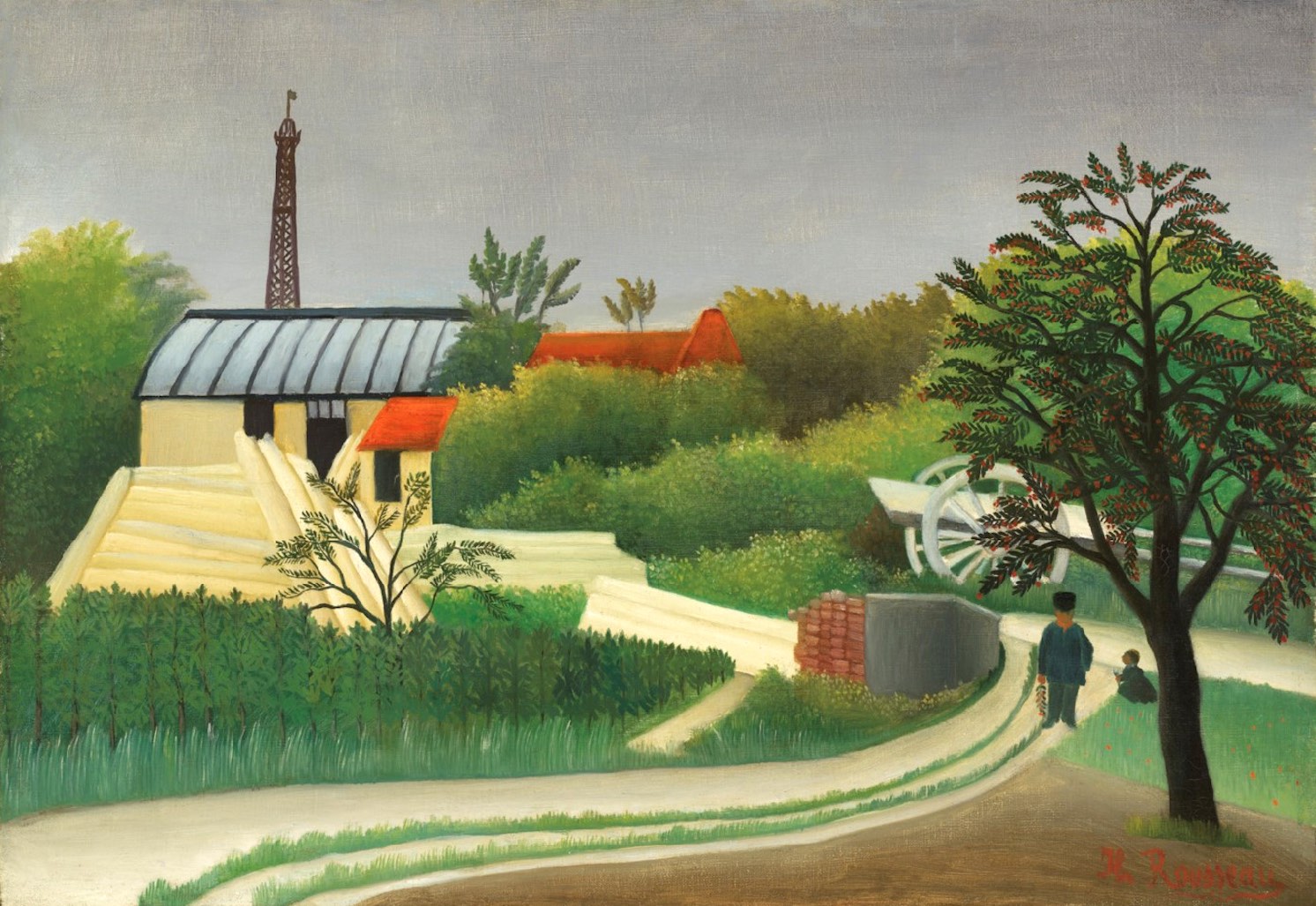 Solve Henri Rousseau (French, 1844–1910), Scierie aux environs de Paris ...