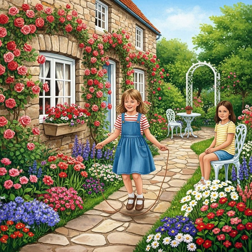 Solve Skipping (Jump Rope) jigsaw puzzle online with 100 pieces