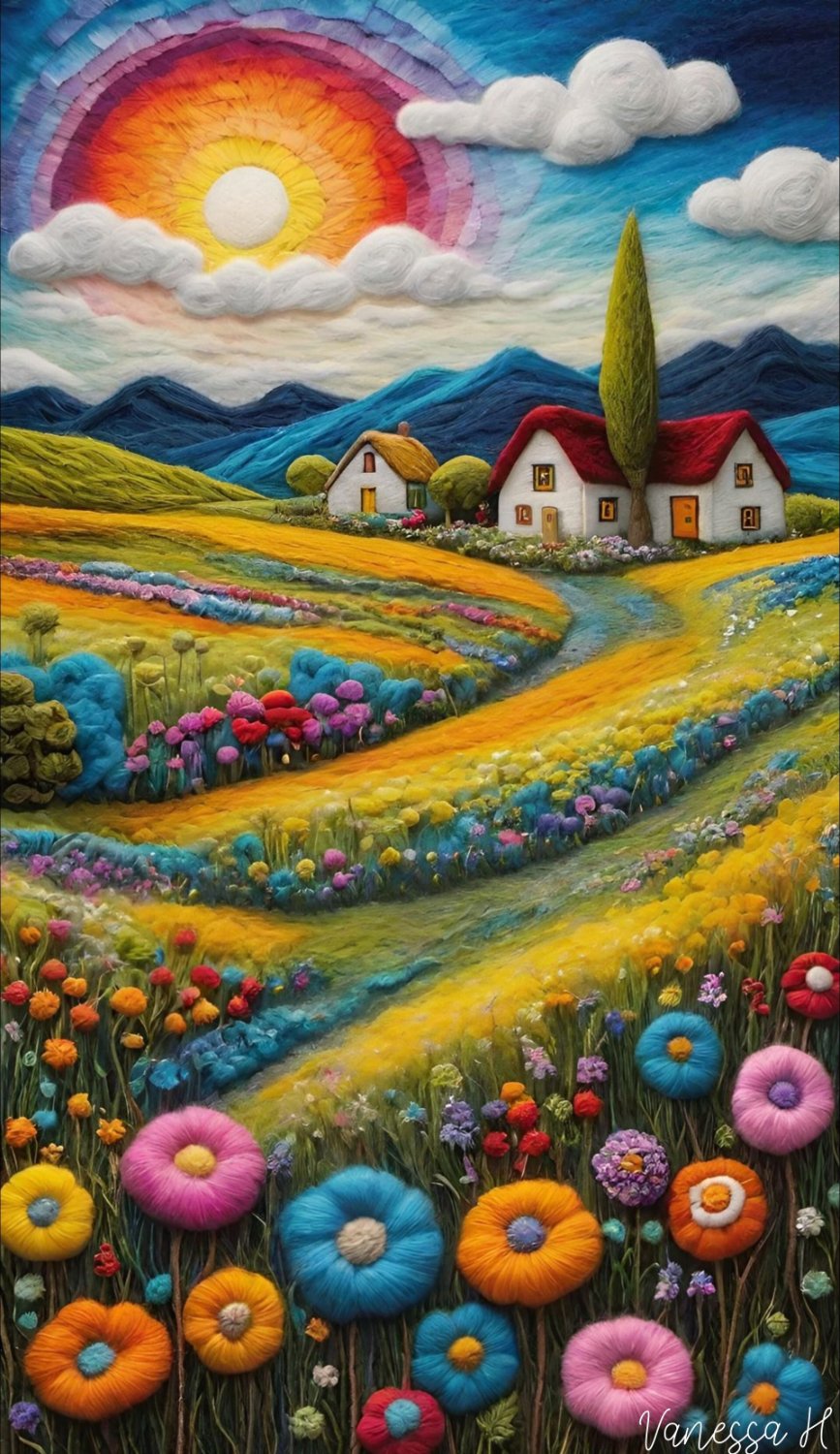 Solve Kırlardaki Ev jigsaw puzzle online with 198 pieces