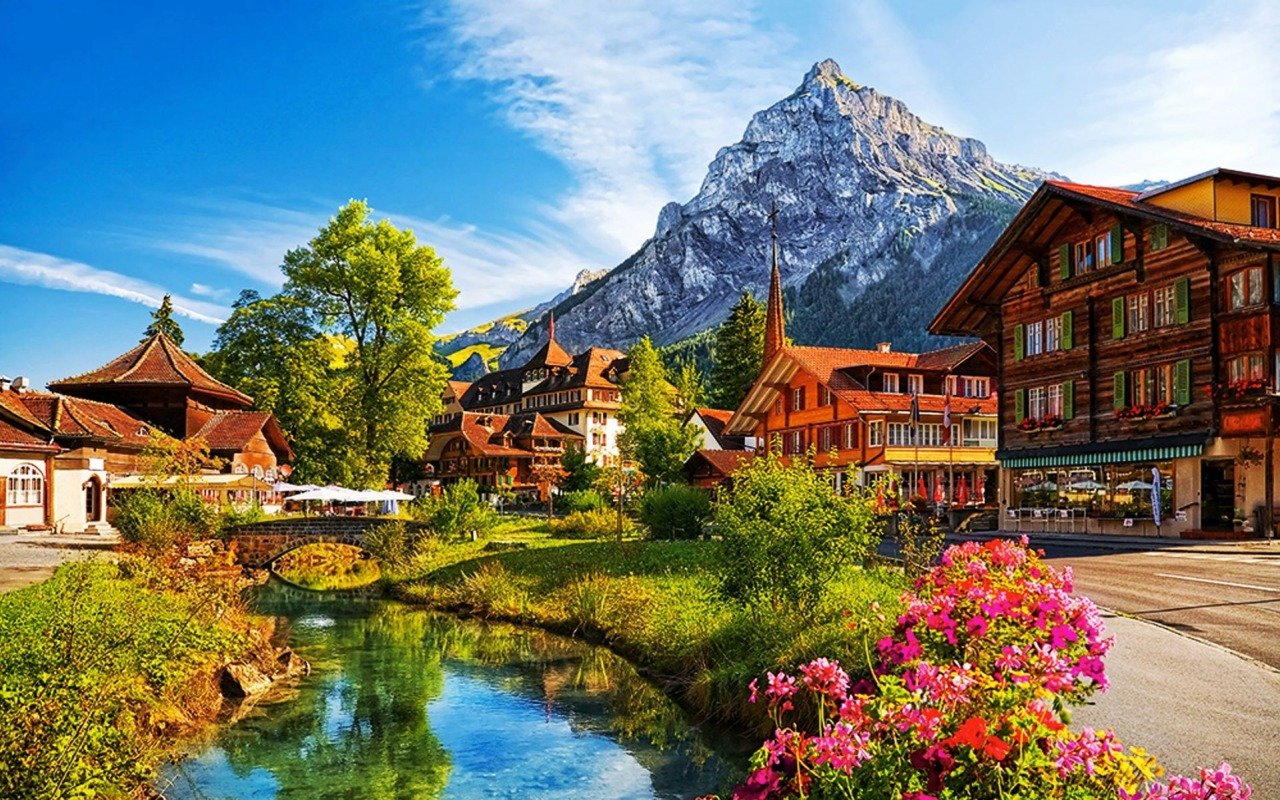 Solve Kandersteg, Switzerland jigsaw puzzle online with 104 pieces