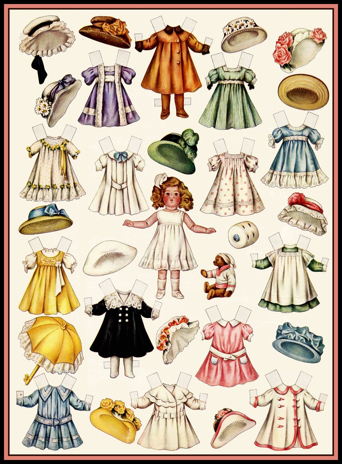 Solve Antique Paper Doll -- SIZE 12-588 -- c.1909 Lettie's Doll, Lettie ...