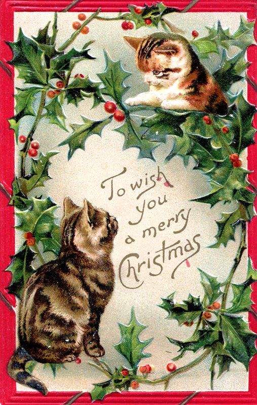 Solve Christmas Kittens jigsaw puzzle online with 40 pieces