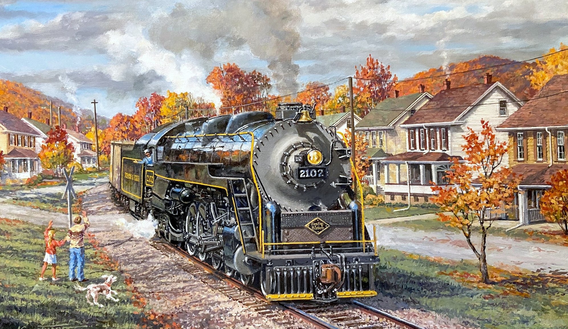 Solve READING LINES RAILWAY LOCO No 2102 jigsaw puzzle online with 135 ...