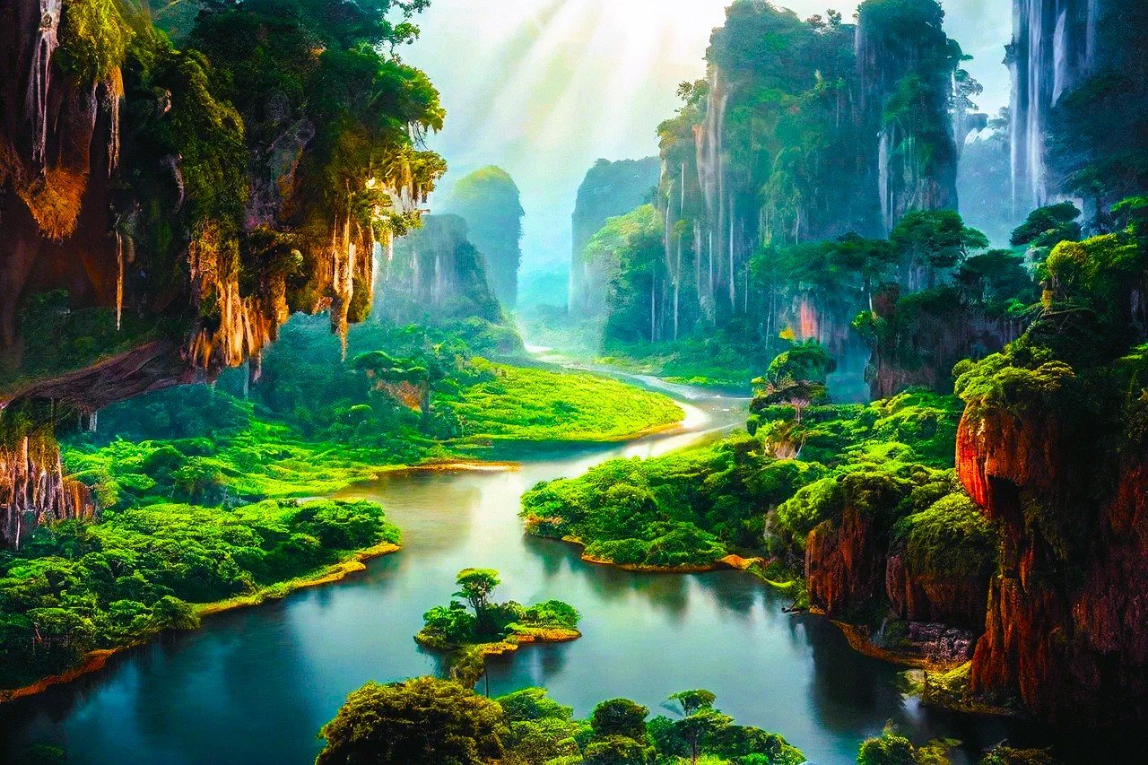 Solve Down in the Valley... jigsaw puzzle online with 35 pieces