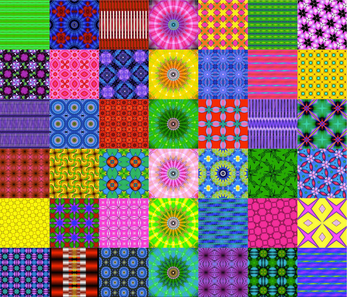 Solve More Colorful Tiles! (M) jigsaw puzzle online with 120 pieces