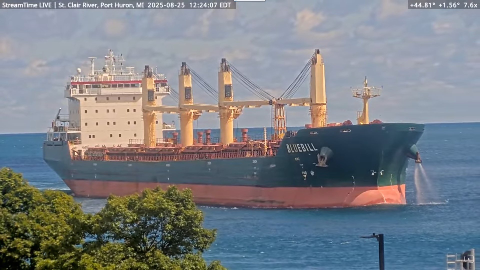 Solve Bluebill - Ocean-Going Freighter - Port Huron, MI (2025-08-25 ...