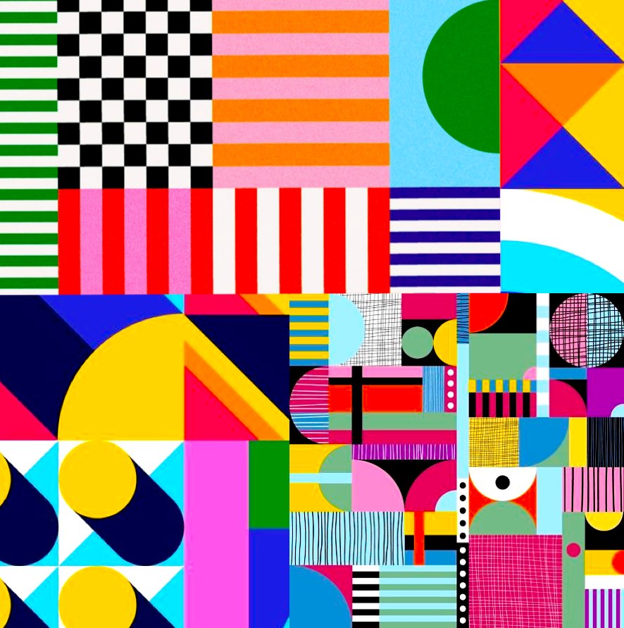Solve Shapes Mashup jigsaw puzzle online with 121 pieces