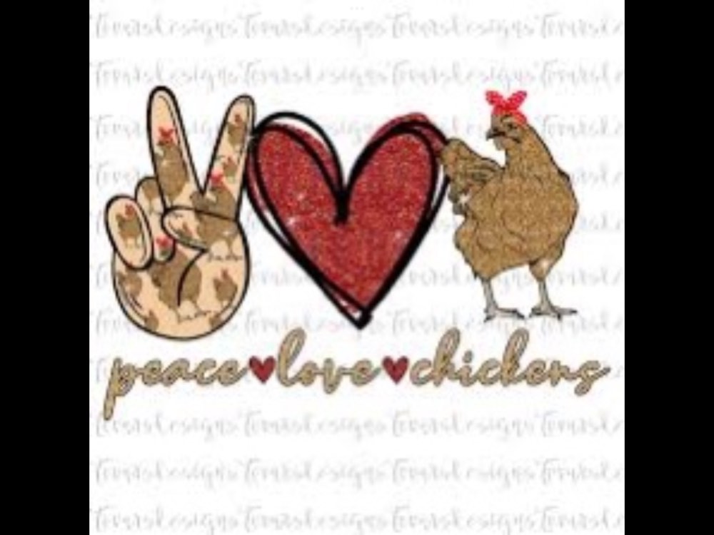Jigsaw Puzzle | Peace Love Chickens | 12 pieces | Jigidi