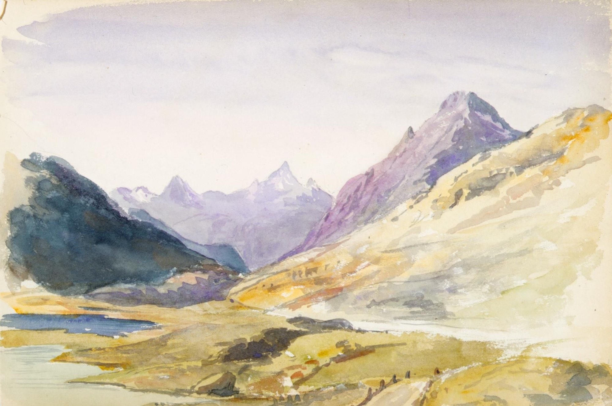 Puzzle | 247 pièces | John Singer Sargent - Mountain landscape ...