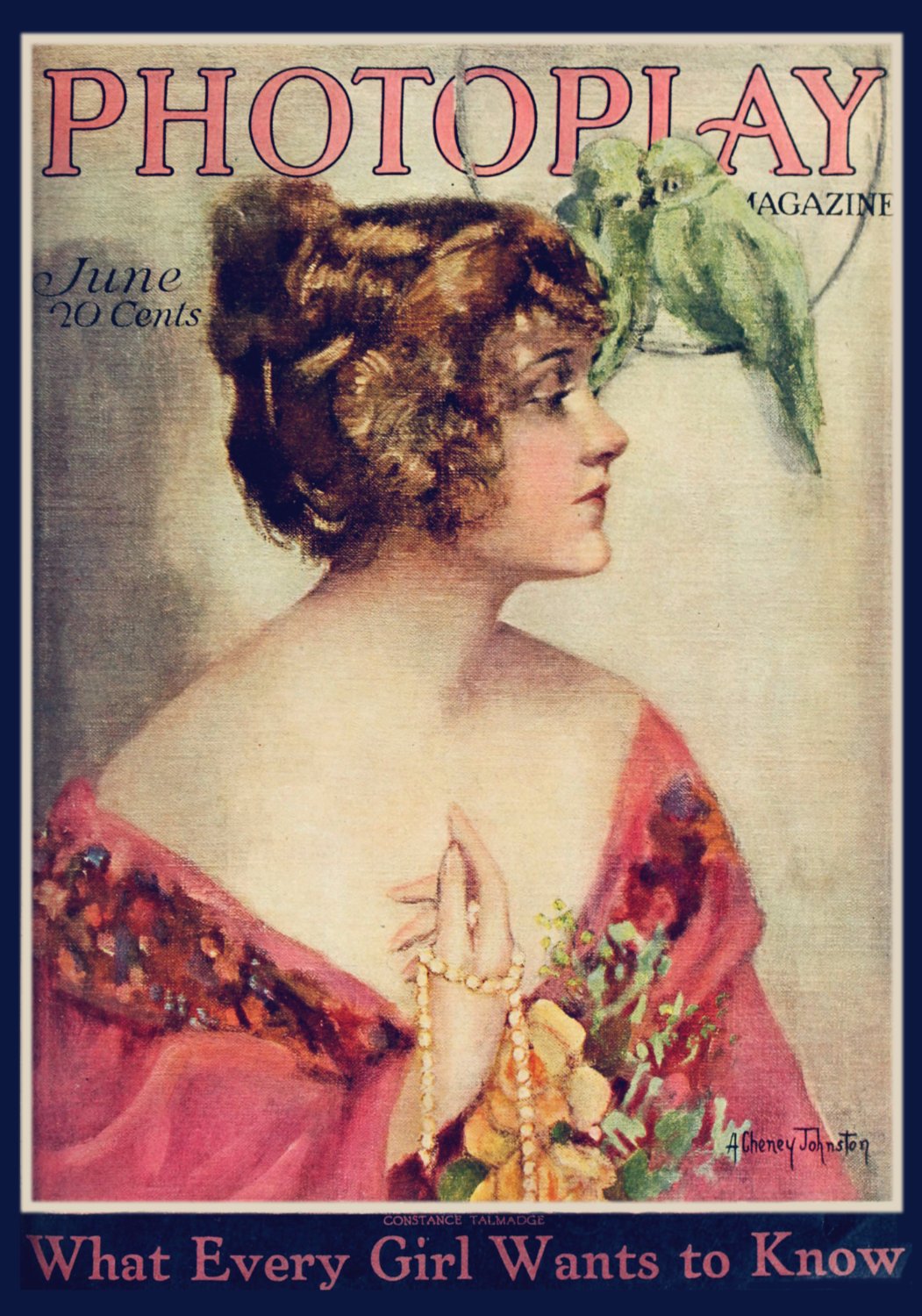 Solve Photoplay Magazine, June 1919, cover by Alfred Cheney Johnston ...