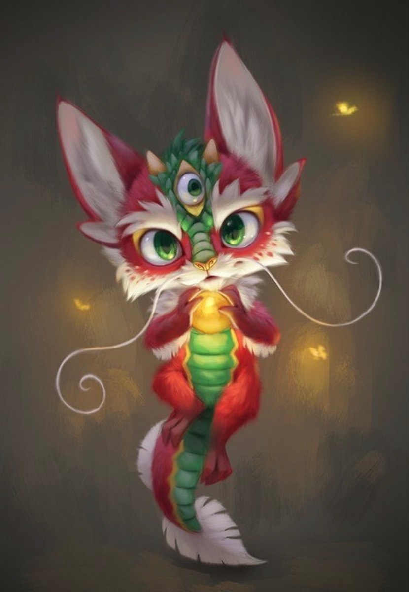 Jigsaw Puzzle | Eastern Dragon Fox | 176 pieces | Jigidi