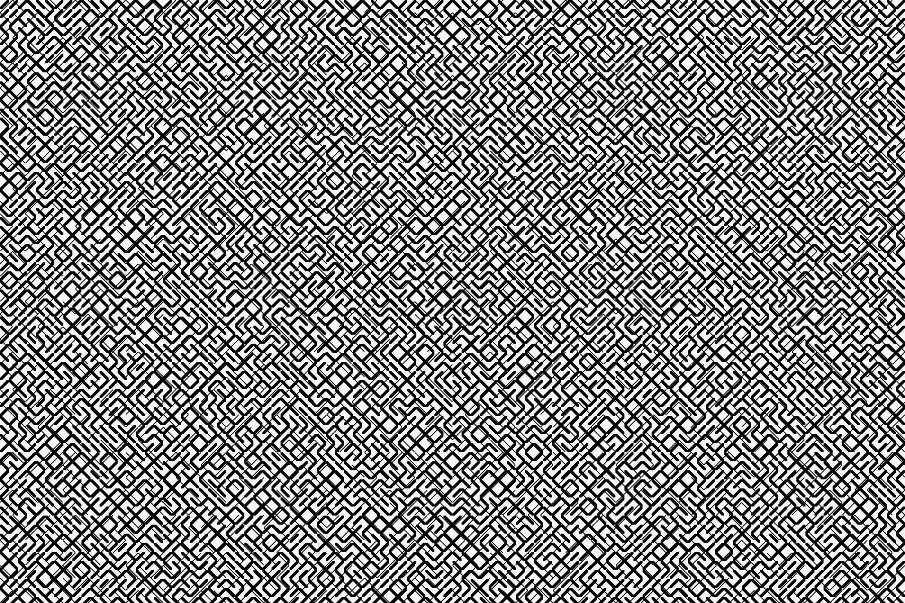 Solve Glutton for punishment (black) Truchet treatment jigsaw puzzle ...