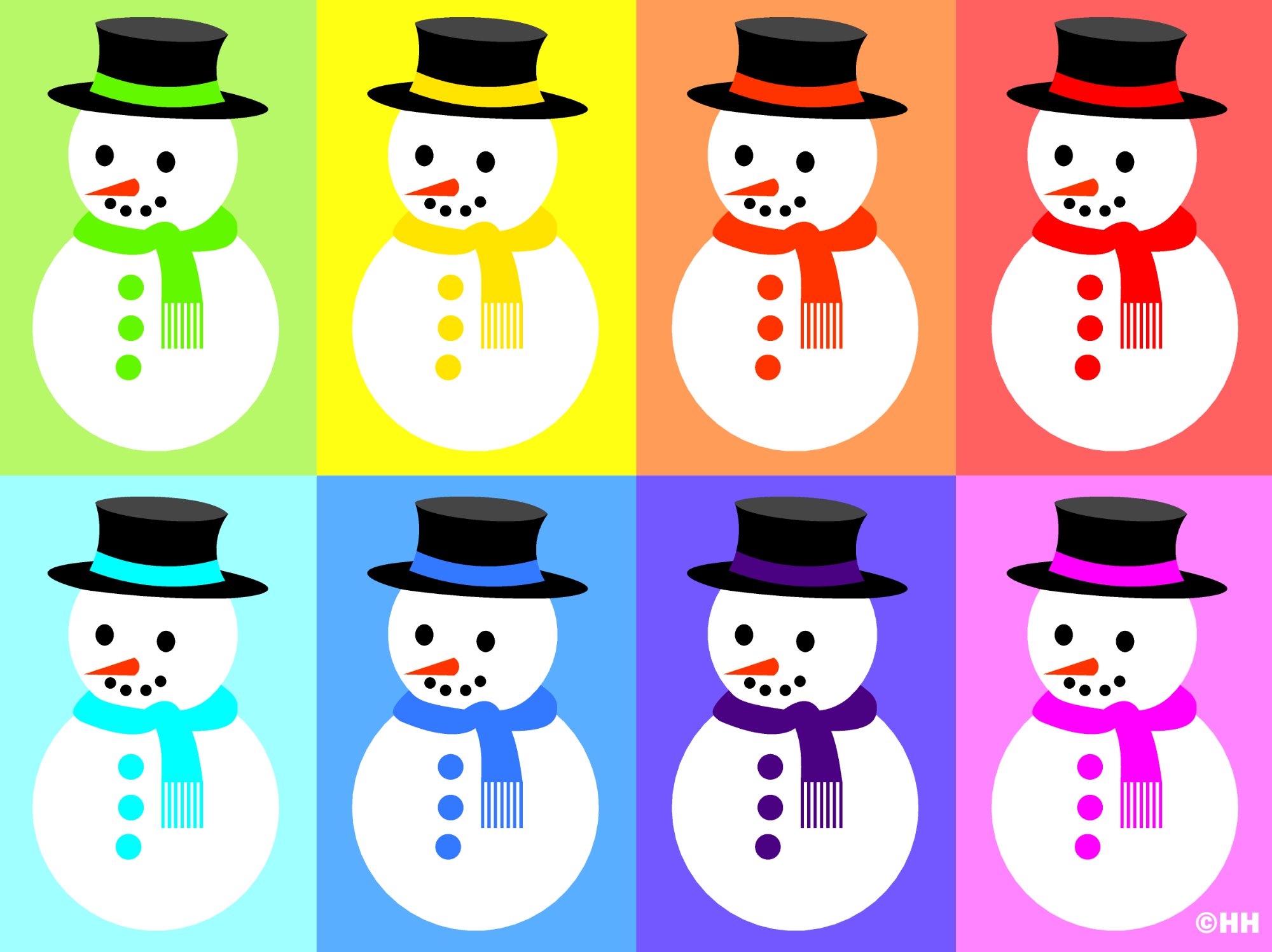 Jigsaw Puzzle | 300 pieces | snowmen | Jigidi