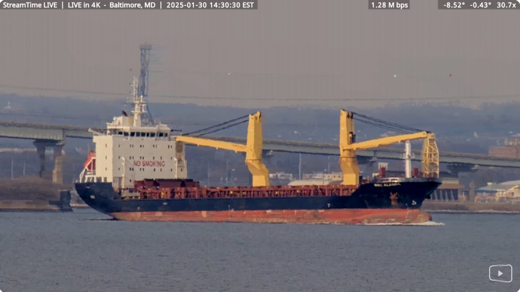 Solve General Cargo ship BBC Alaska leaving Baltimore, 2025-01-30 ...