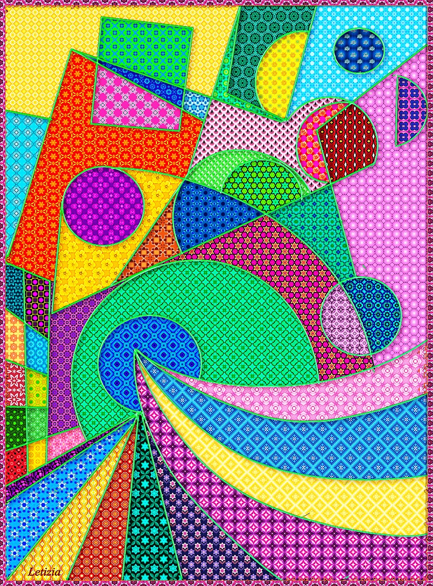 Solve abstraction jigsaw puzzle online with 70 pieces