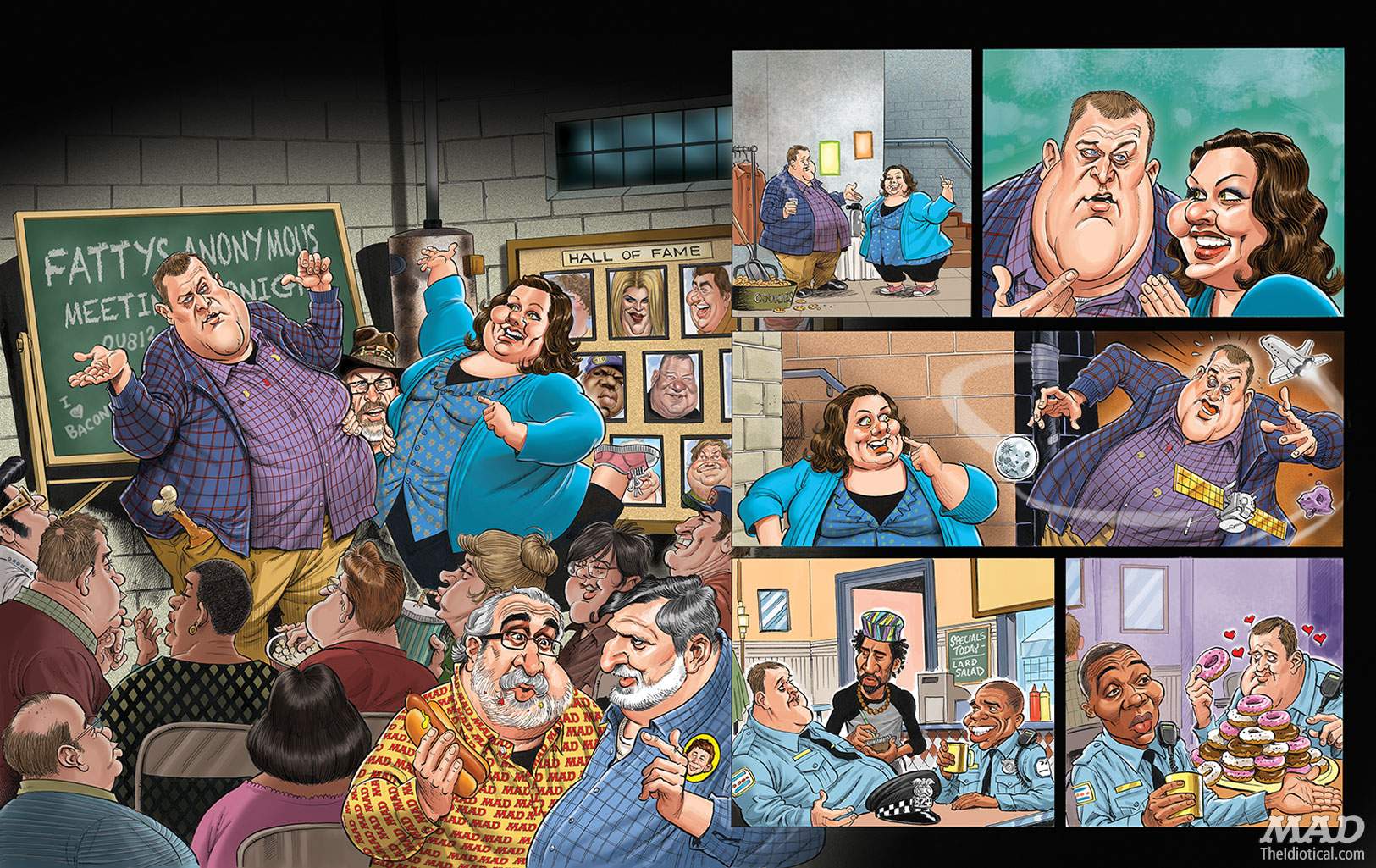 Solve Mad Magazine's Mike and Molly jigsaw puzzle online with 308 pieces