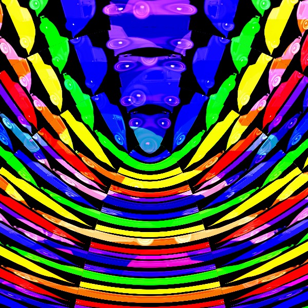 Solve Rainbow Doodle jigsaw puzzle online with 49 pieces