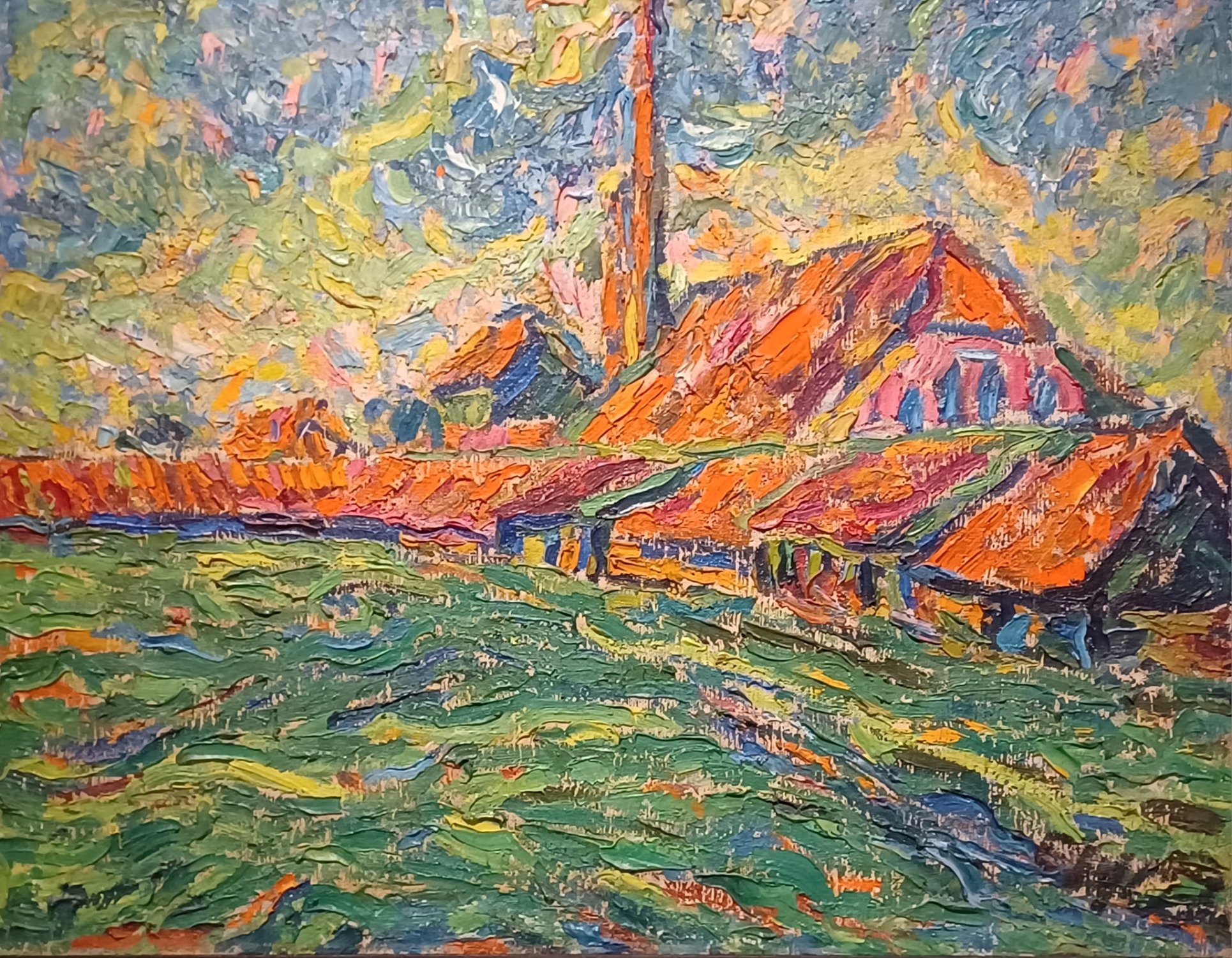 Solve Erich Heckel - Fabrica de Ladrillos (Brickworks), 1907. / Resize ...