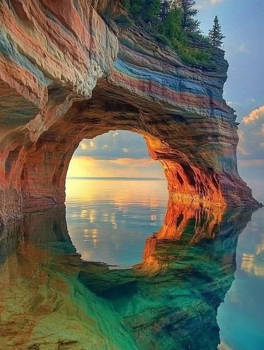 Solve Pictured Rocks National Lakeshore, Michigan jigsaw puzzle online ...