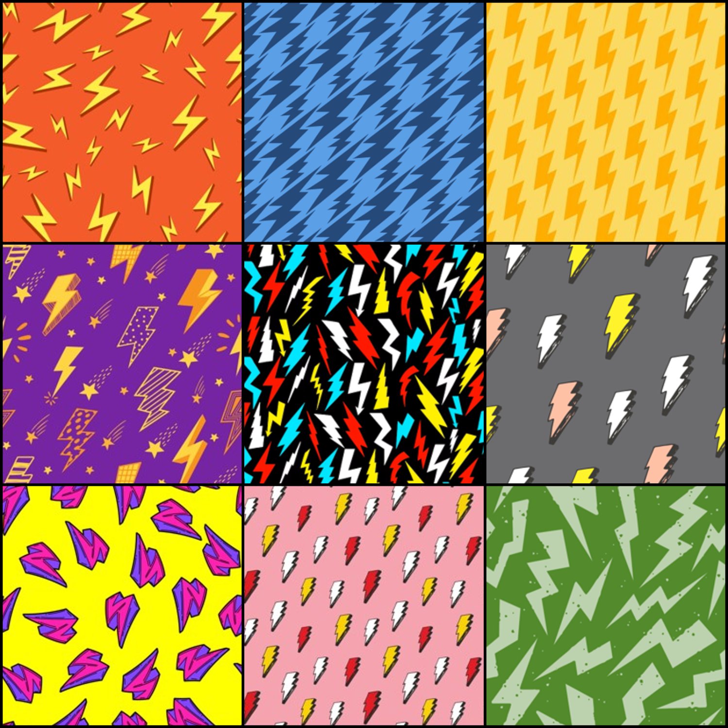 Solve Lightning patterns 1 jigsaw puzzle online with 144 pieces