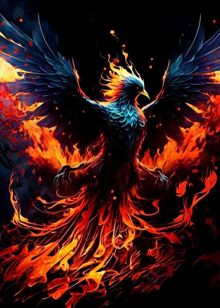 Solve Phoenix rising jigsaw puzzle online with 70 pieces