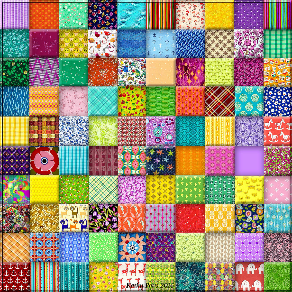 Solve 100 Different 3D Colorful Tiles jigsaw puzzle online with 400 pieces