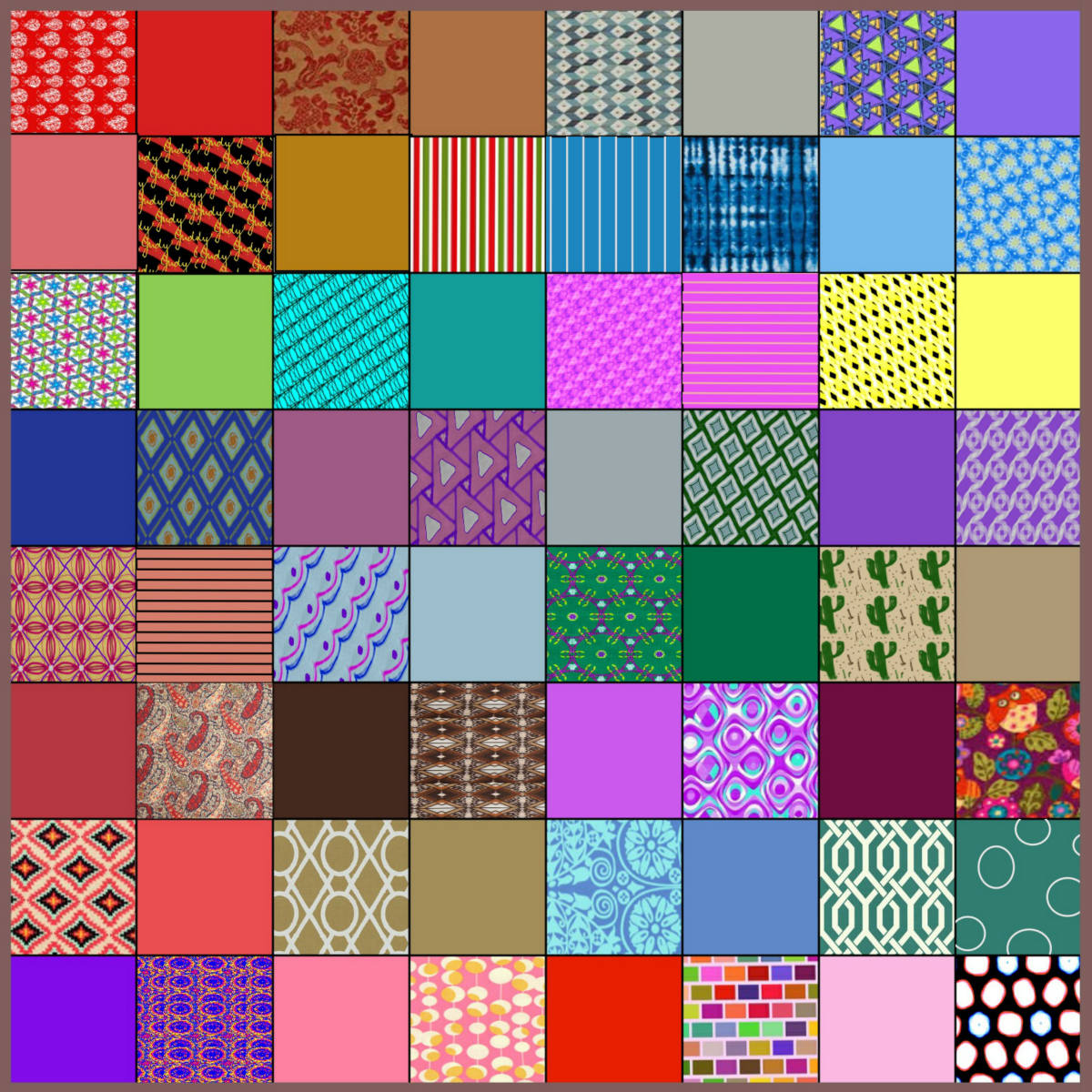 Solve More Patterns jigsaw puzzle online with 256 pieces