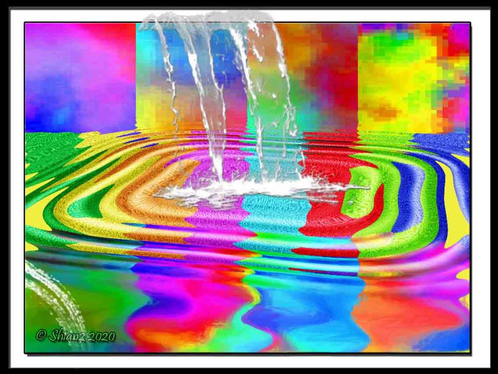 Solve Rectangle Water Ripple jigsaw puzzle online with 12 pieces