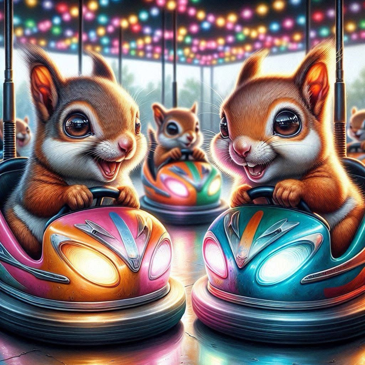 Solve Bumper Cars jigsaw puzzle online with 342 pieces