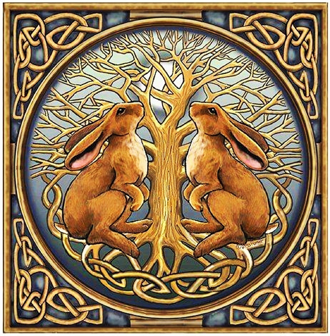 Solve Moon Gazing Hare jigsaw puzzle online with 289 pieces