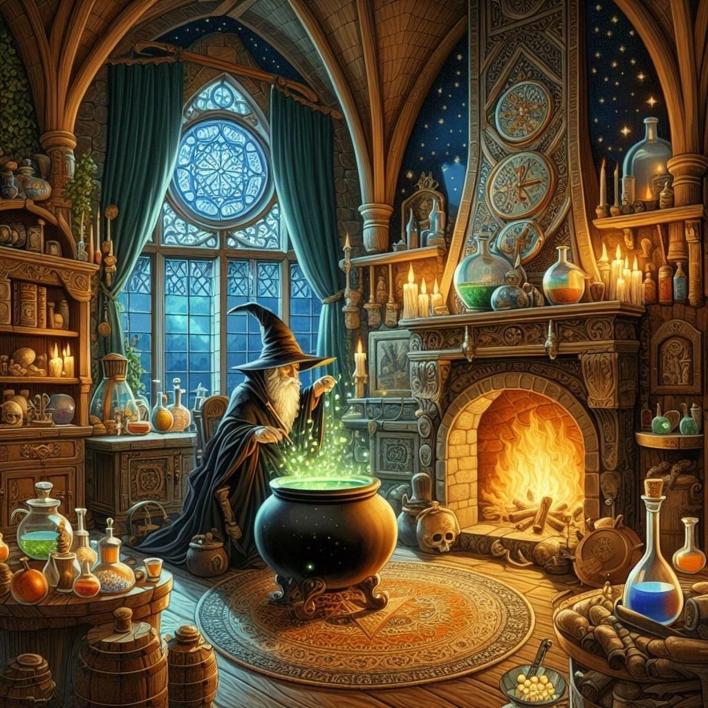 Jigsaw Puzzle | 81 pieces | Wizard's Parlour | Jigidi