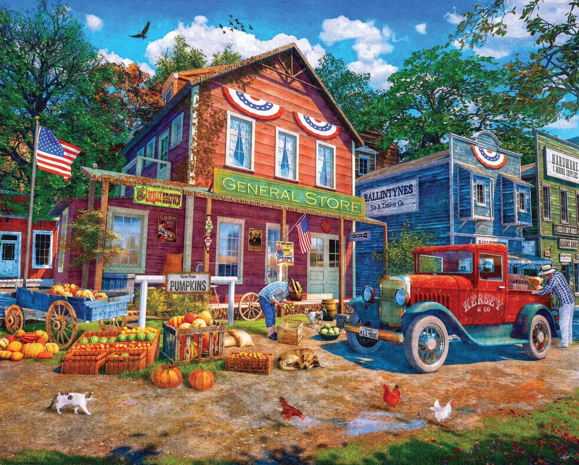 Solve Old General Store jigsaw puzzle online with 99 pieces