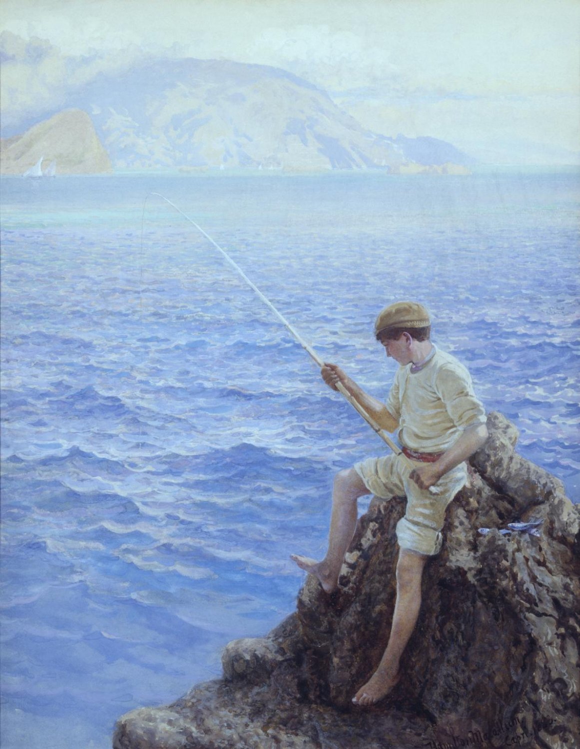 Solve Hamilton Macallum—A Capri Boy, 1883 jigsaw puzzle online with 80 ...