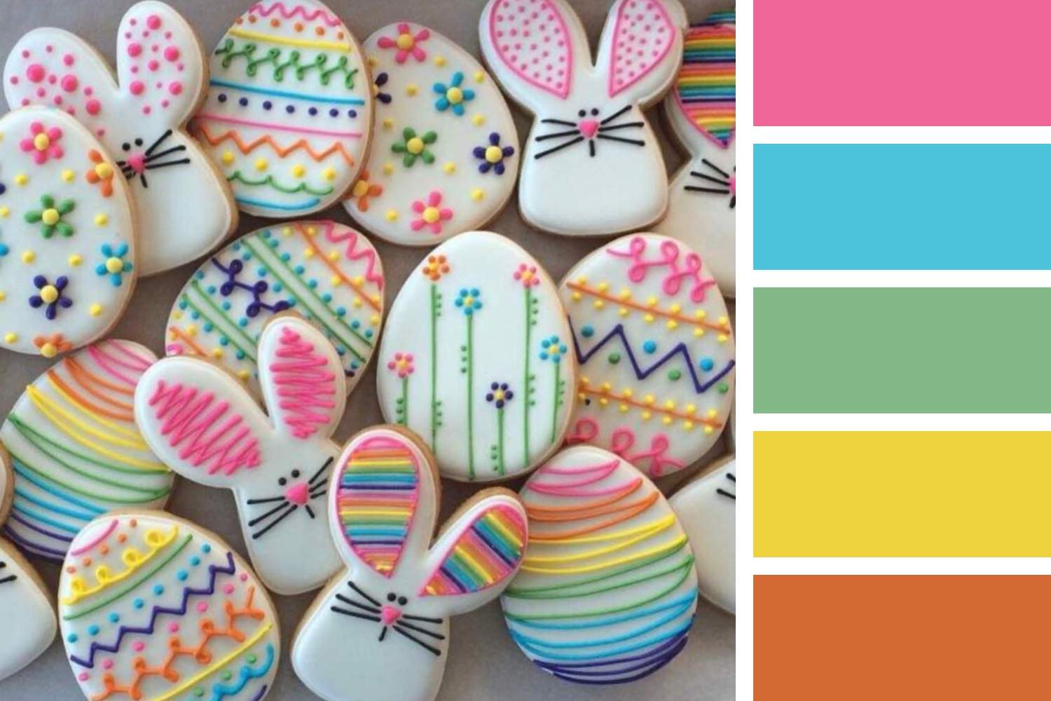 Solve Pastel Easter Biscuits (Small) jigsaw puzzle online with 96 pieces