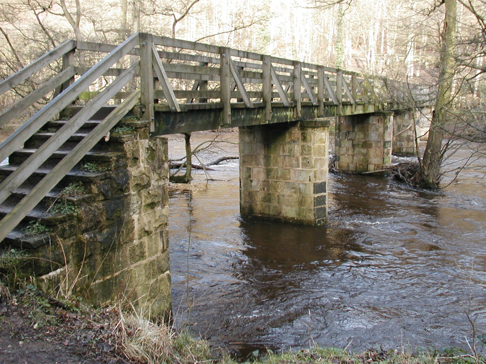 Solve Bridge over the Nidd, upstream from Knaresborough, UK. jigsaw ...