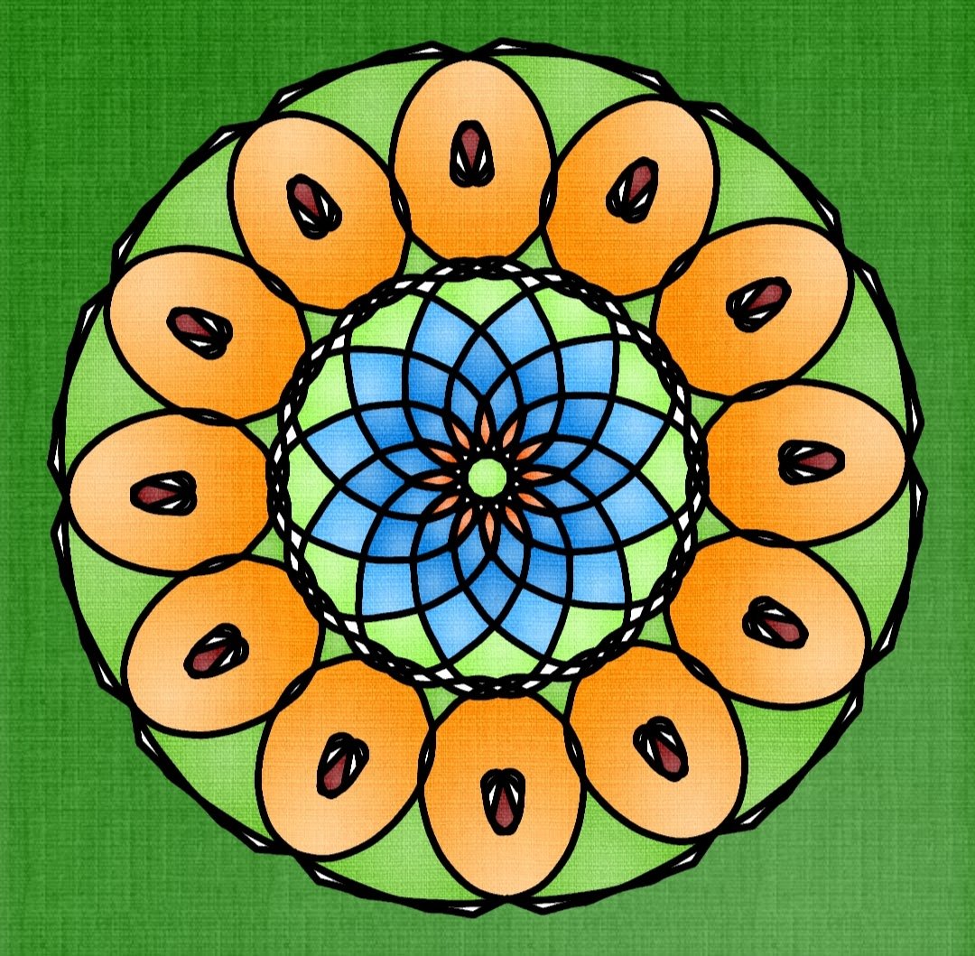 Solve Mandala 166 jigsaw puzzle online with 64 pieces