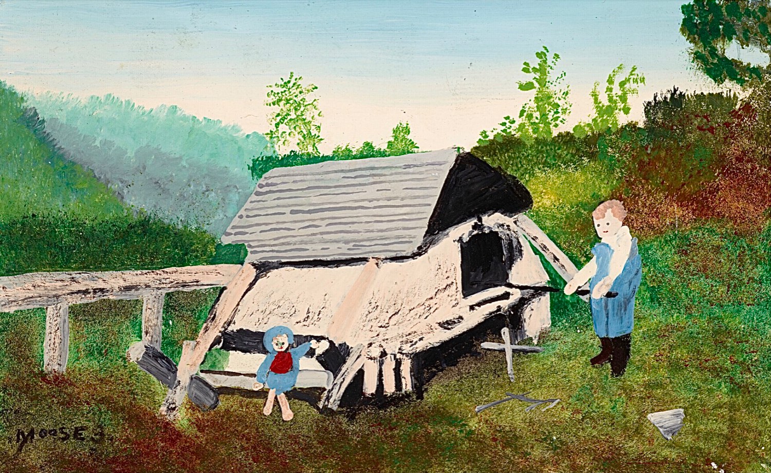 Solve The Old Bake Oven in Canada, 1947, Anna Mary Robertson ‘Grandma ...