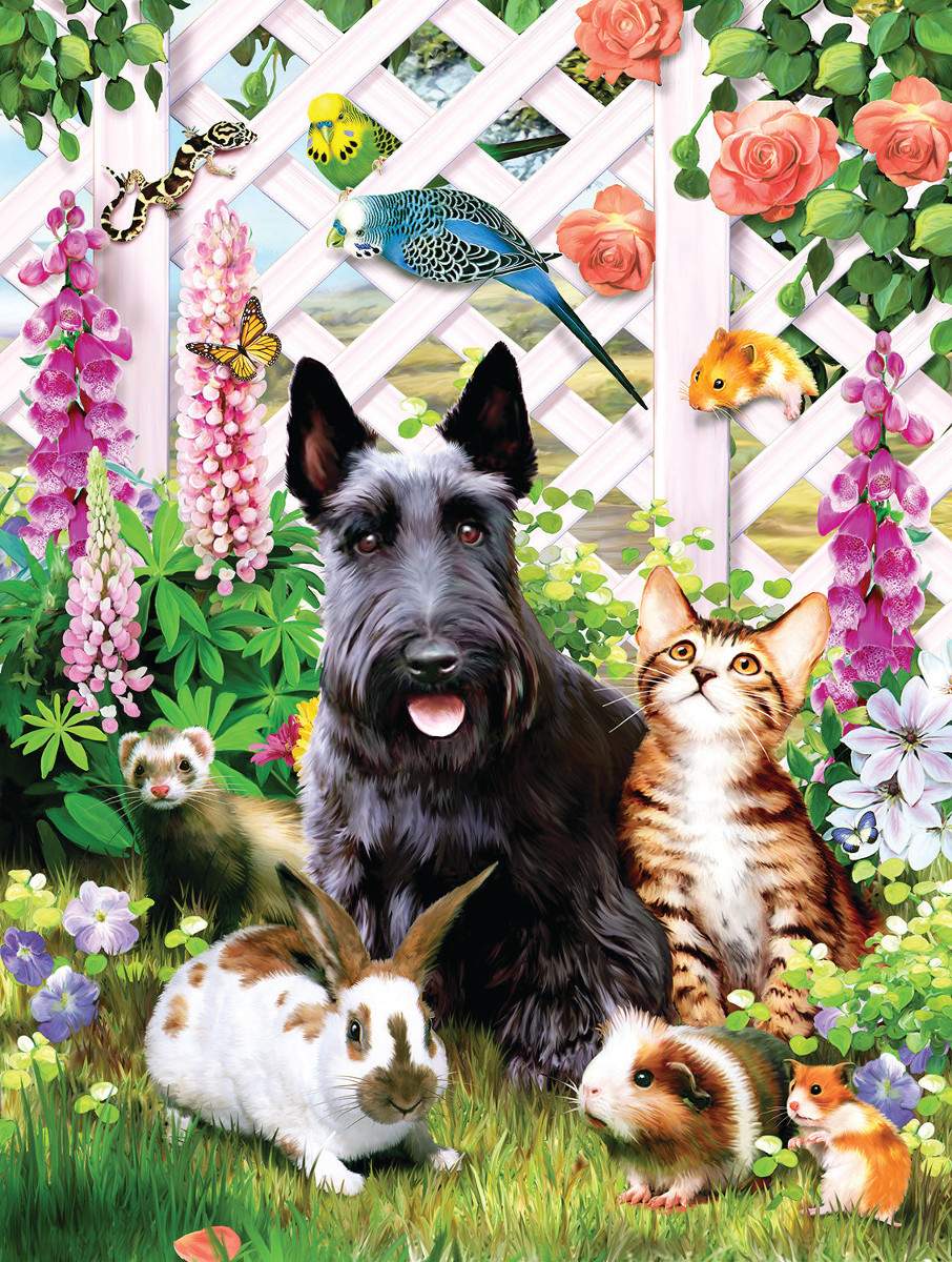 Solve Pets jigsaw puzzle online with 108 pieces